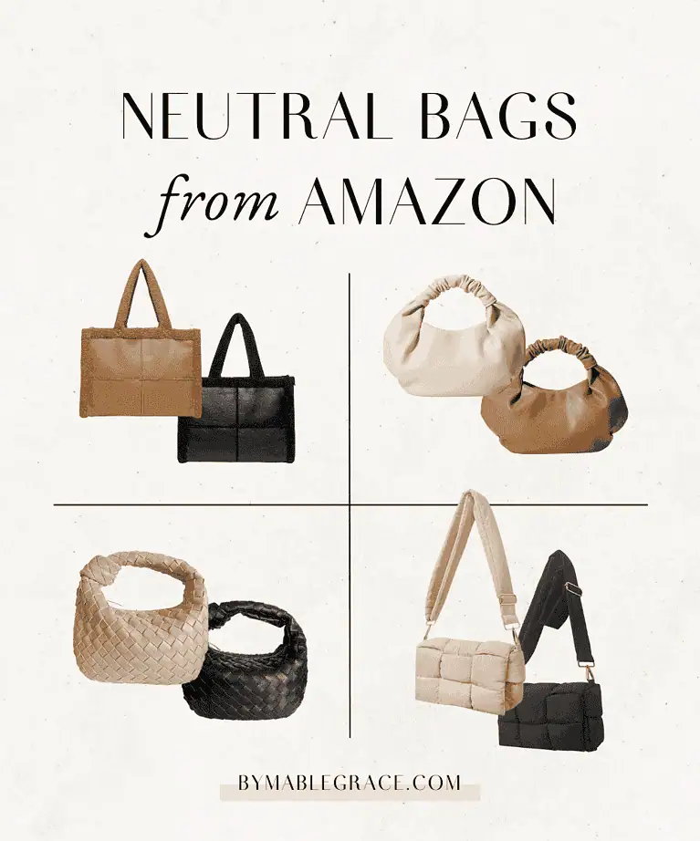 Neutral Bags from Amazon to Obsess Over - by mable grace