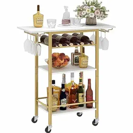 19 Unique Amazon Bar Carts That Will Elevate Your Space - By Mable Grace